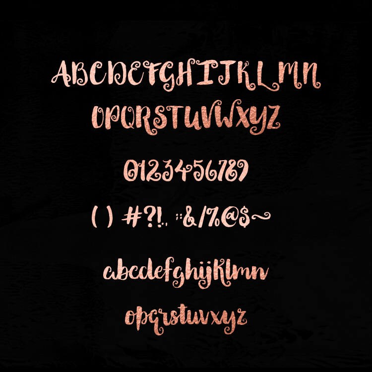 Rose Gold Letters, Alphabet Clip Art, Rose Gold Foil Alphabet, Rose ...