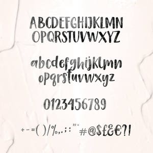 Buy 3 Pay for 2, Watercolor Alphabet Clipart, Black Watercolor Letters ...