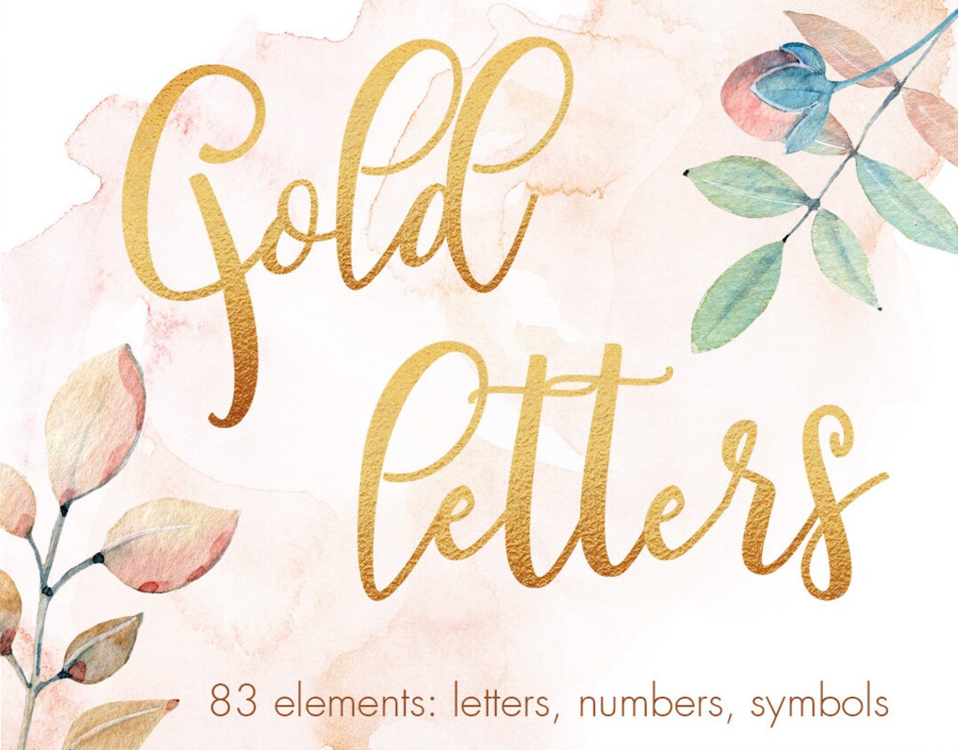 Gold Font Clipart, Gold Alphabet Clipart, Gold Foil Alphabet Clip Art ...