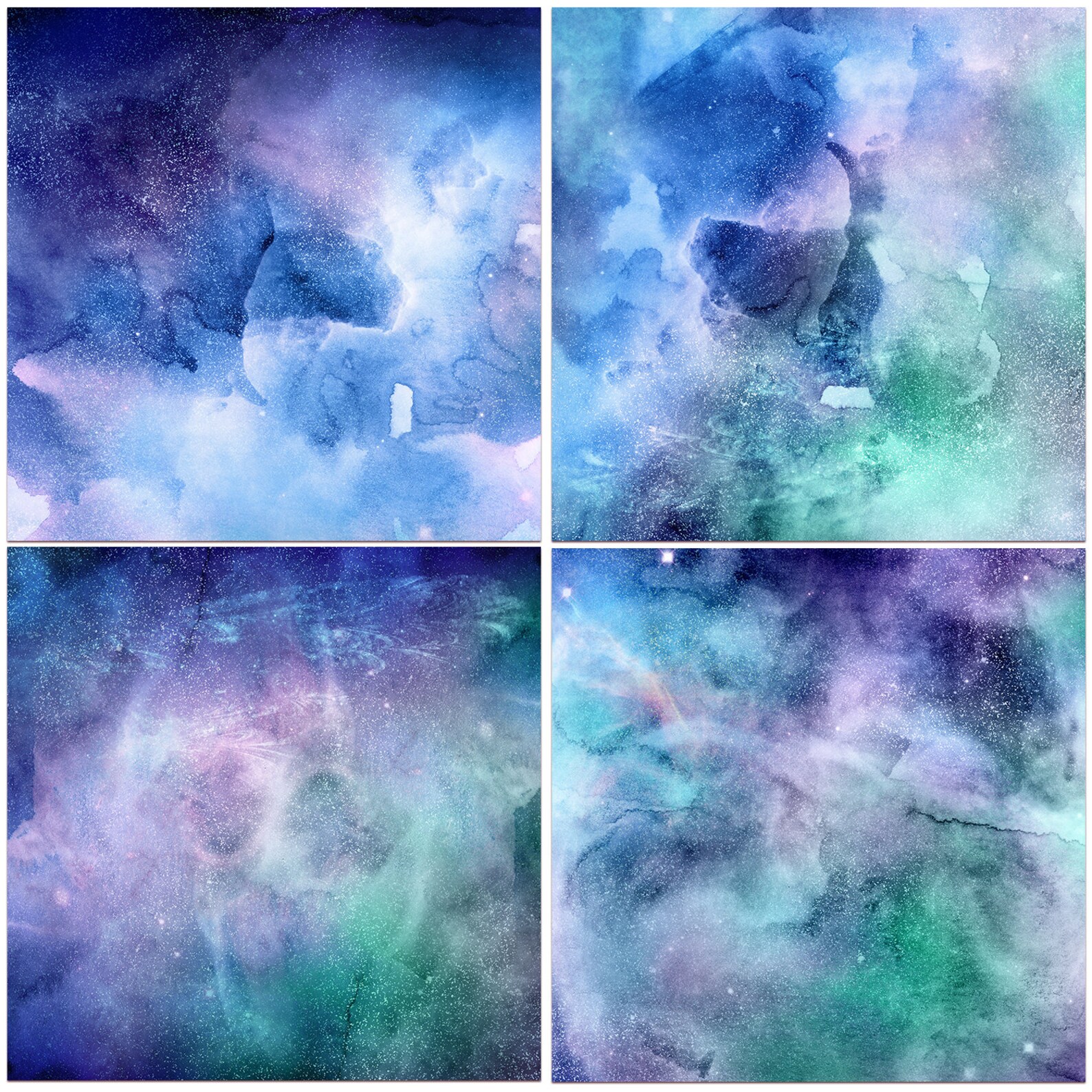 Galaxy Watercolor Digital Papers Watercolor Galaxy Wallpaper - Etsy
