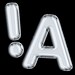 Silver Balloon Alphabet Clip Art, Silver Balloons, Silver Foil Alphabet ...