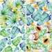Tropical Seamless Digital Paper Pack, Floral Seamless Background ...
