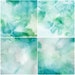 Turquoise Watercolor Digital Paper, Watercolor Paint, Watercolor ...