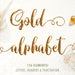 Liquid Gold Alphabet Clipart, Gold Letters, Liquid Font Clipart, Gold ...