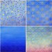 Blue Watercolor Digital Paper Clipart, Gold Papers, Gold Digital Paper ...