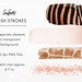 Safari Brush Strokes Clipart, Rose Gold Brush Strokes, Rose Gold Zebra ...