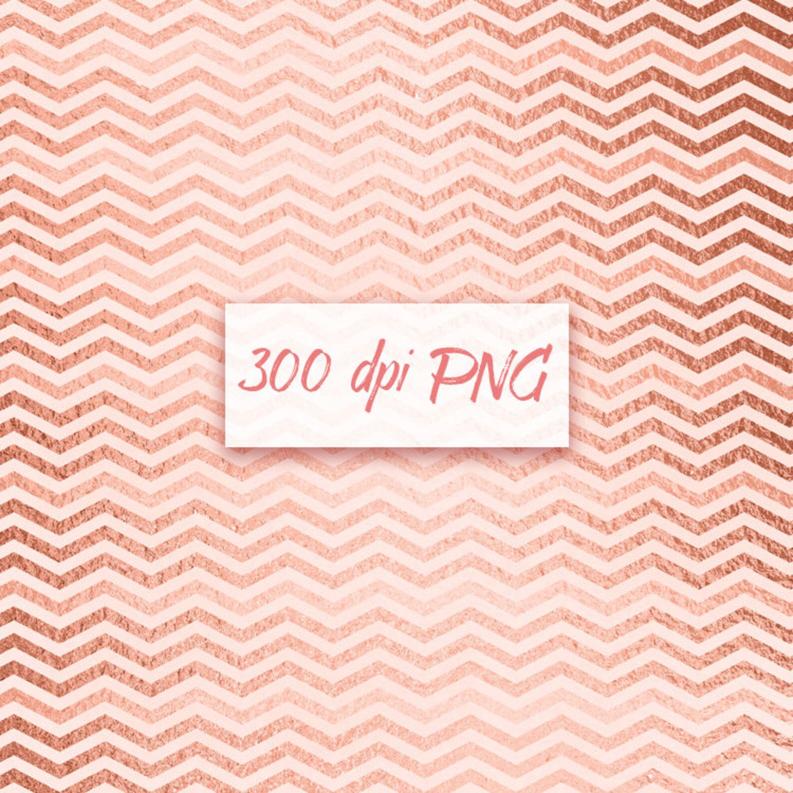 Pink & Rose Gold Chevron Digital Paper Rose Gold Foil Paper | Etsy