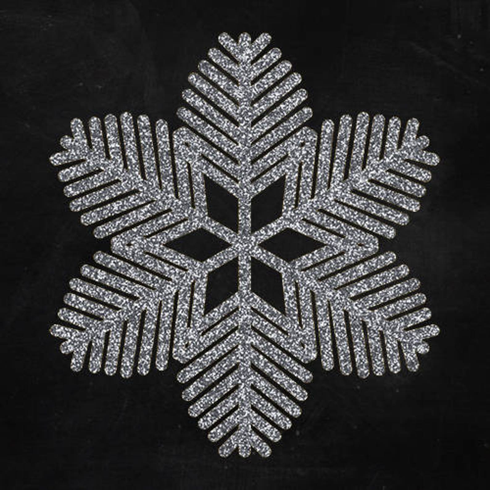 Silver Snowflakes Clipart Christmas Clipart Winter Clipart | Etsy