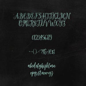 Mint Green Alphabet, Mint Alphabet, Mint Letters, Green Letters, Mint ...