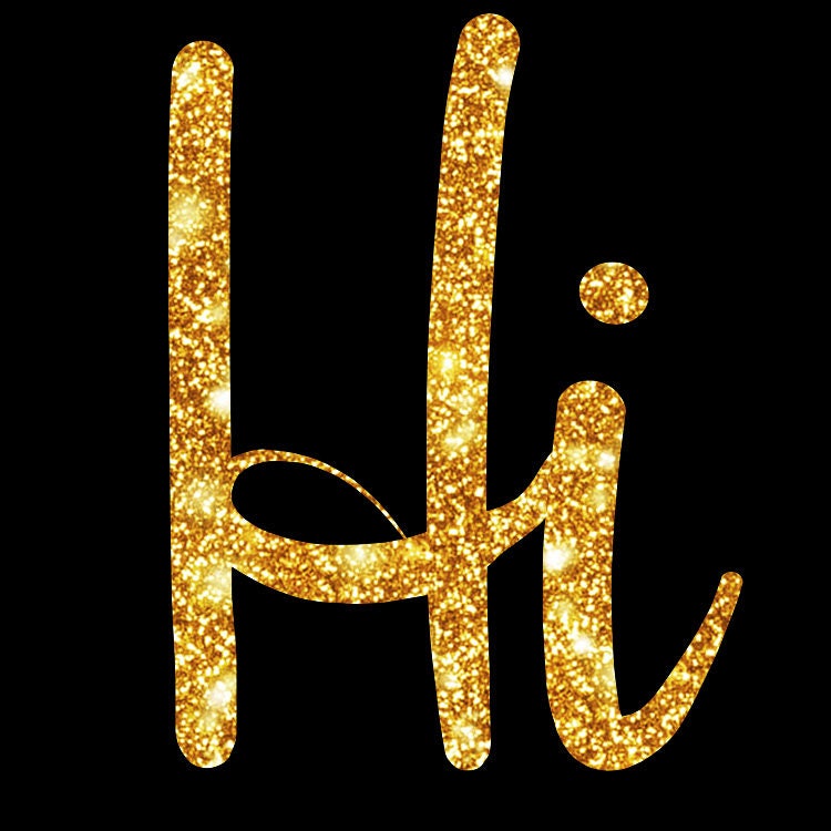 Buy 3 Pay for 2 Sparkly Alphabet Gold Letters Gold Glitter - Etsy
