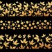 Gold Leaf Overlays, Gold Leaves Clipart, Autumn Leaves Clip Art, Fall ...
