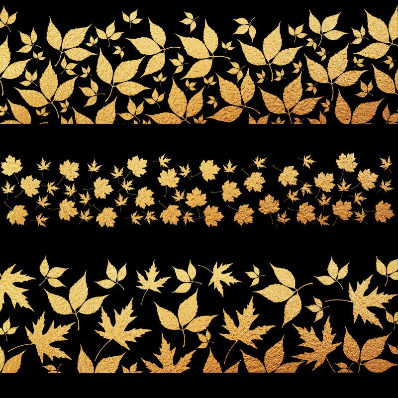 Gold Leaf Overlays Gold Leaves Clipart Autumn Leaves Clip - Etsy
