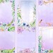 Lavender Digital Paper Pack, 5x7 Paper, Floral Papers, Floral Frames ...