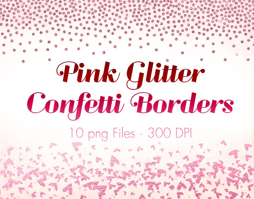Pink Confetti Clipart