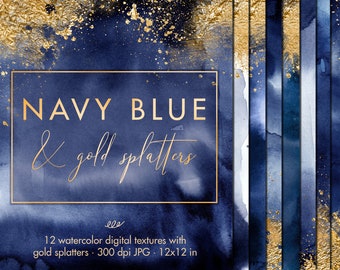 Navy Blue Paper | Etsy