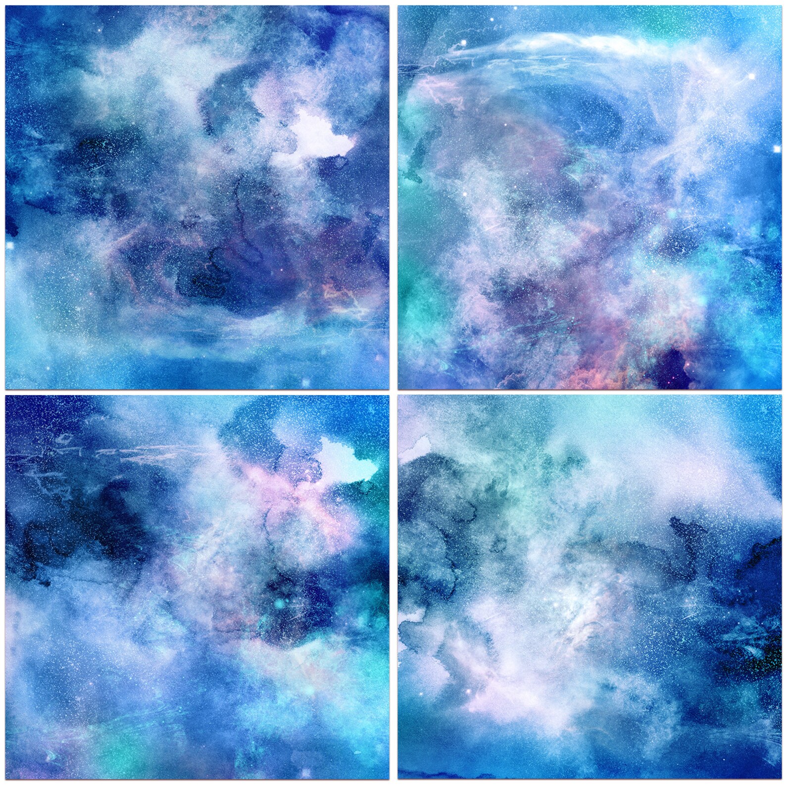 Galaxy Watercolor Digital Papers Watercolor Galaxy Wallpaper - Etsy