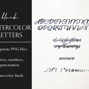 Watercolor Alphabet Clip Art, Watercolor Letters Clipart, Watercolor ...