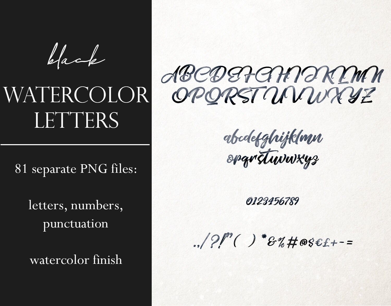 Watercolor Alphabet Clip Art Watercolor Letters Clipart - Etsy