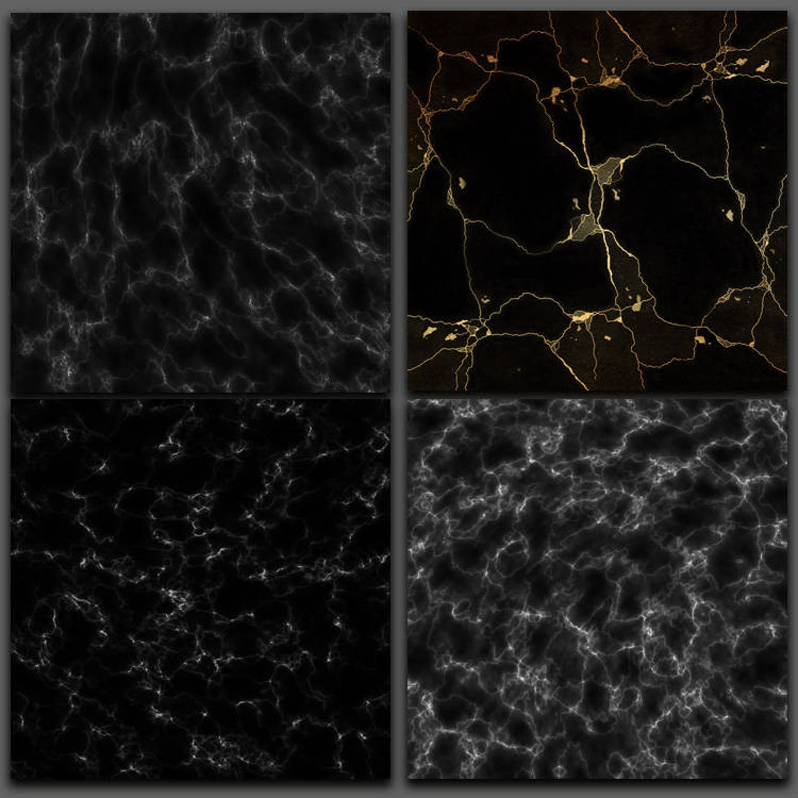 Black Gold Marble Digital Paper Black Marble Paper Marble | Etsy