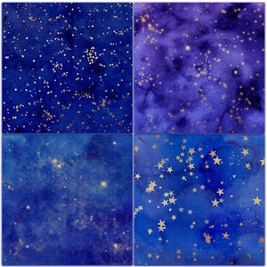 Night Sky Digital Paper Clipart, Night Sky Wallpaper, Night Sky ...