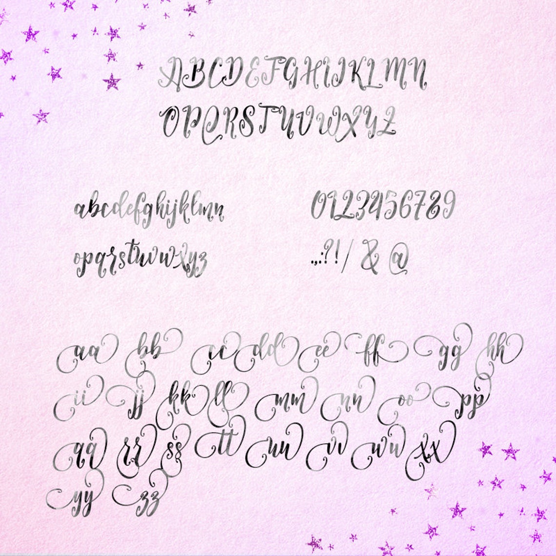 Black Watercolor Alphabet Clipart Black Font Black Alphabet - Etsy