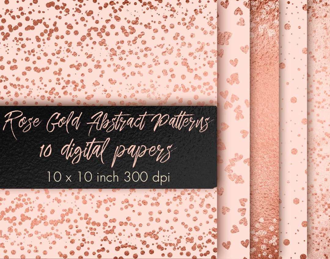 Rose Gold Abstract Papers, Rose Gold Textures, Rose Gold Background ...