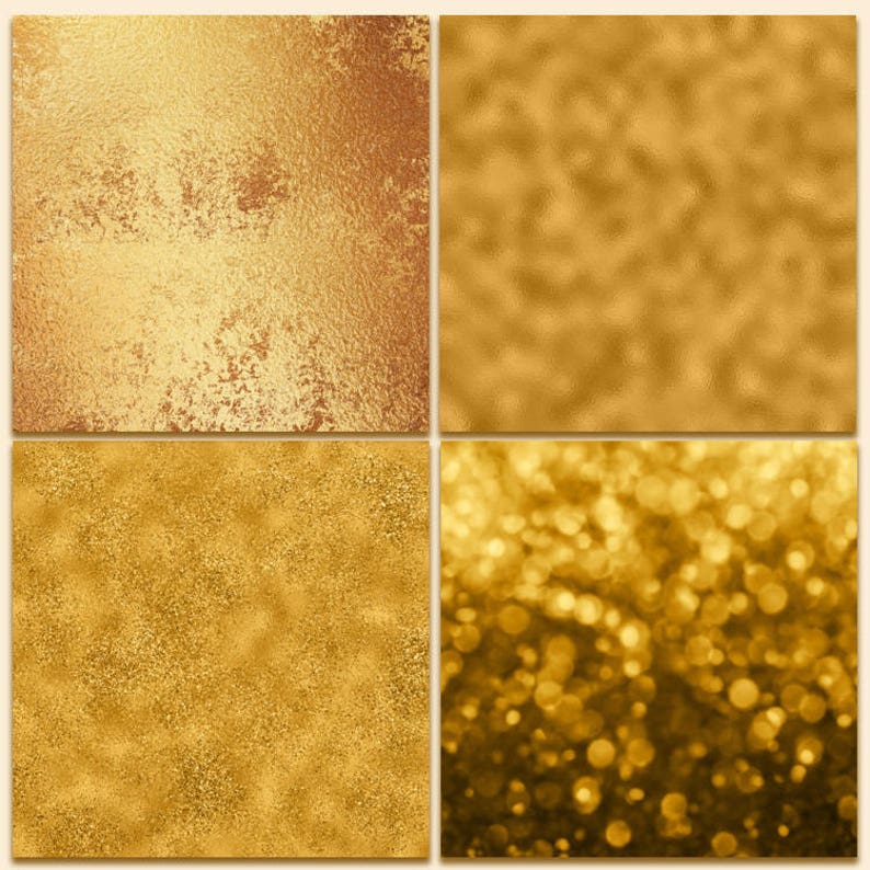 Gold Digital Paper Clipart Gold Patterns Gold Texture Gold | Etsy