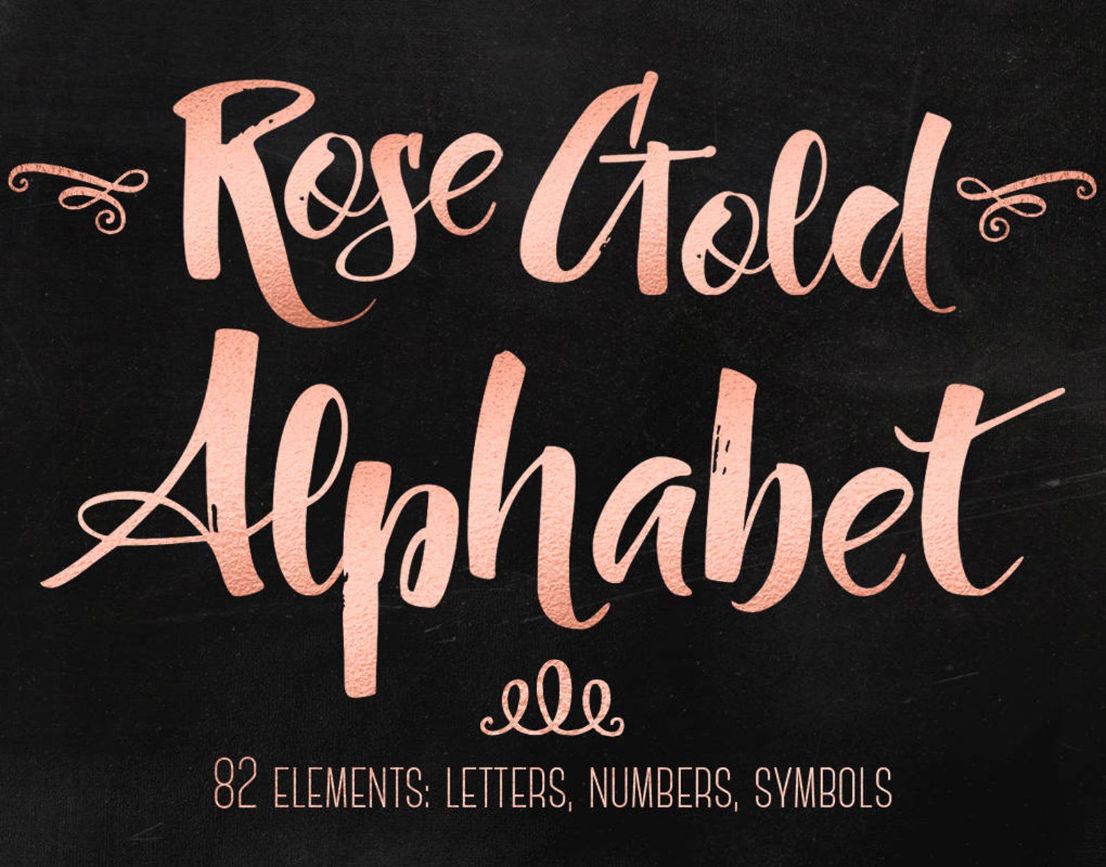 Rose Gold Alphabet Rose Gold Foil Alphabet Rose Gold - Etsy
