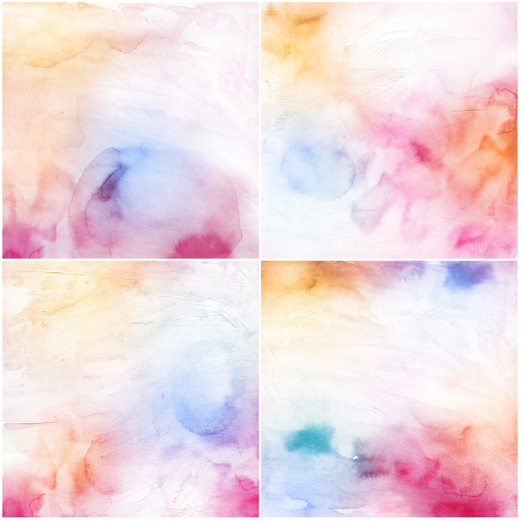 Rainbow Watercolor Ombre Digital Papers Watercolor Wallpaper - Etsy