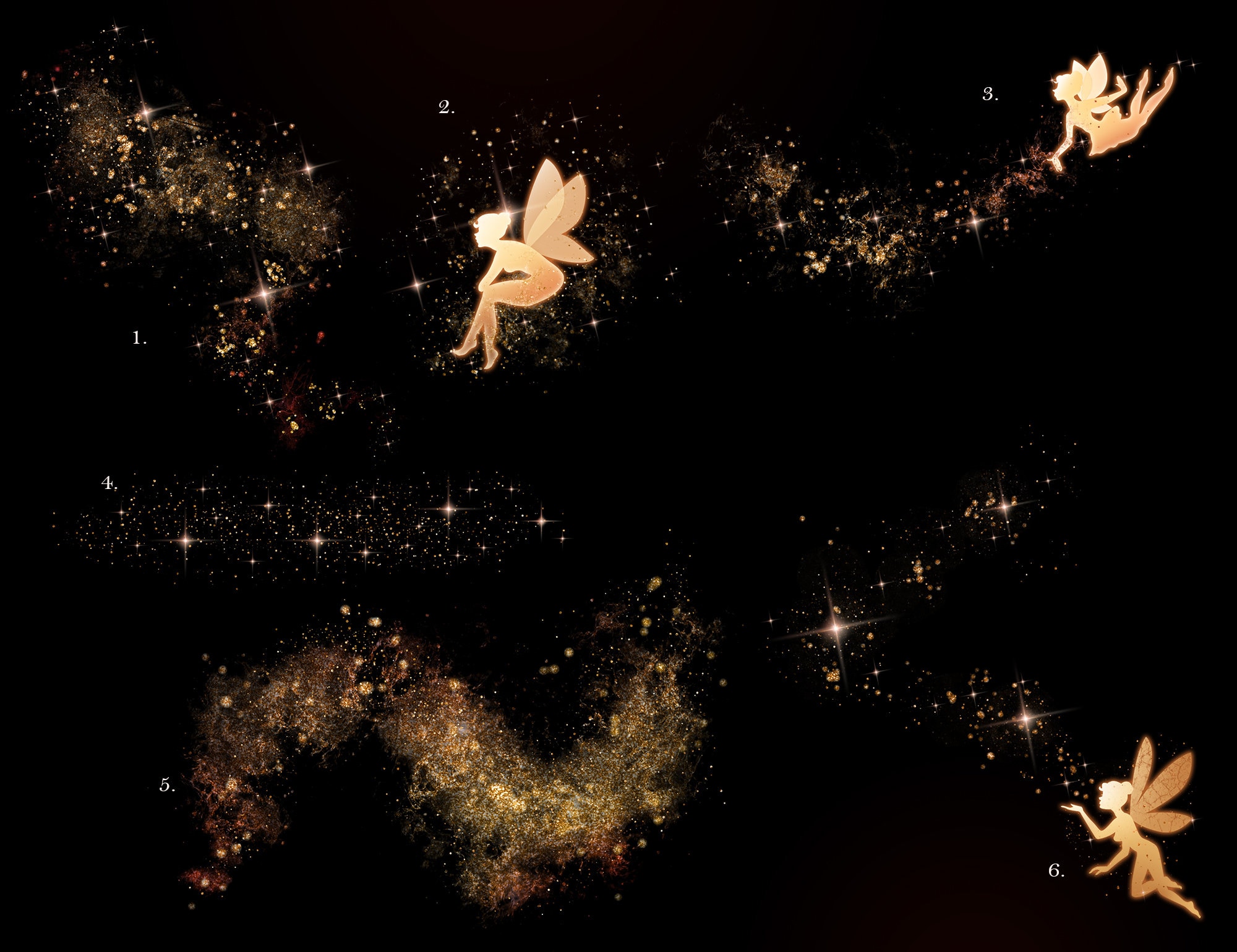 Gold Pixie Dust Background