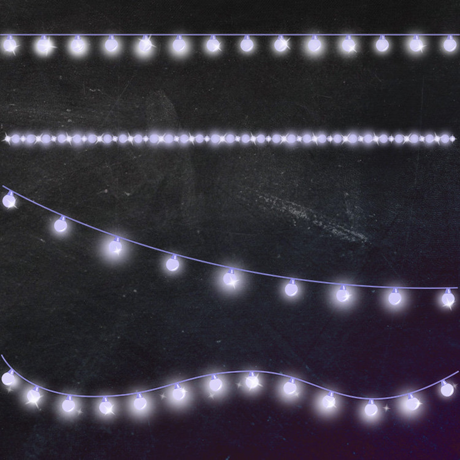 Moonlight String Lights Clipart Mason Jars Fairy Lights | Etsy