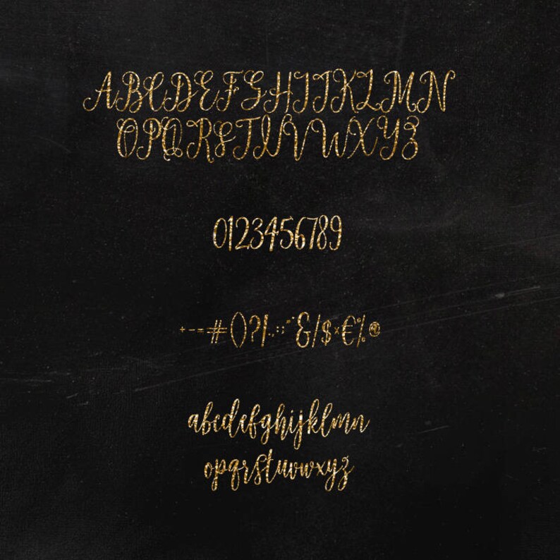 Metallic alphabet Gold alphabet clipart Gold foil alphabet | Etsy