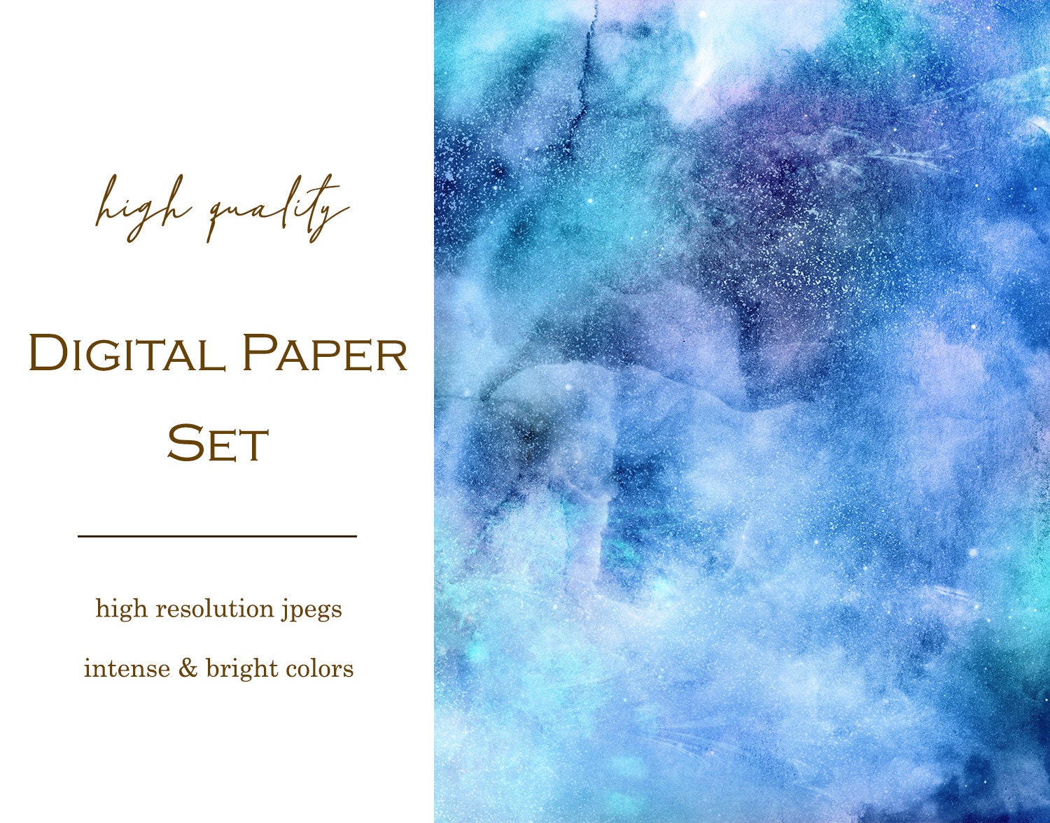 Galaxy Watercolor Digital Papers Watercolor Galaxy Wallpaper - Etsy