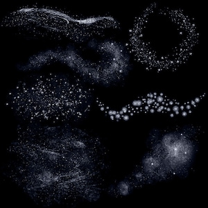 Silver Dust Clipart, Silver Glitter Dust Overlay, Pixie Dust, Fairy ...