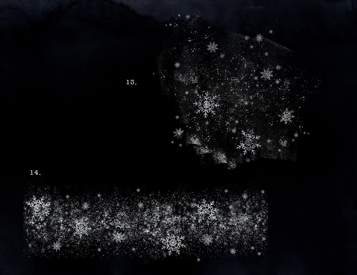 White Snow Overlays Winter Overlays Snow Dust Winter | Etsy