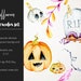 Watercolor Halloween Clip Art, Watercolor Pumpkin, Autumn Clipart, Hand ...