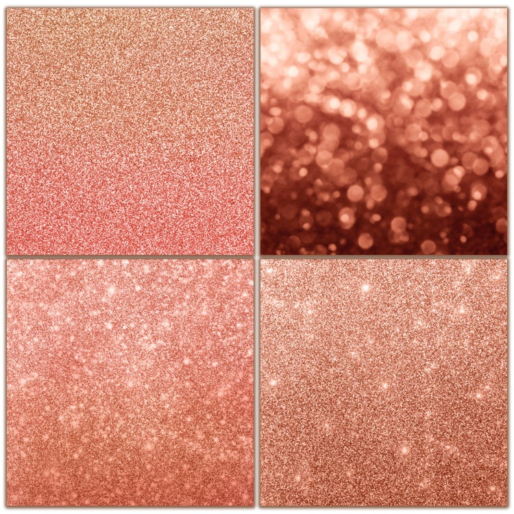 Buy 3 pay for 2 Rose gold glitter digital paper Bokeh paper | Etsy