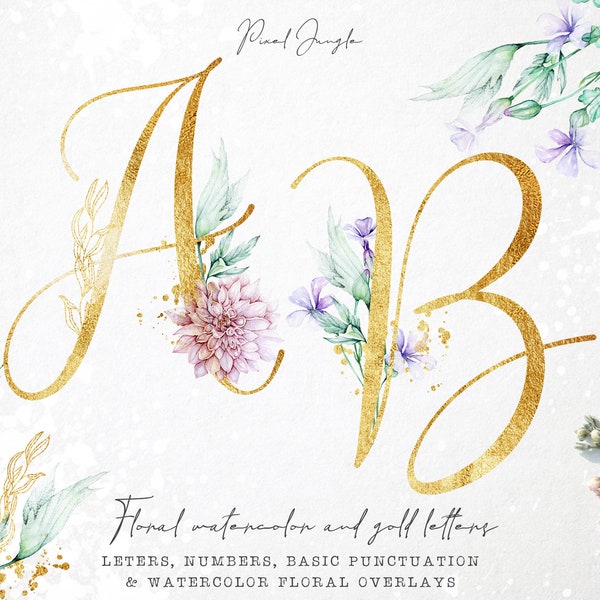 Gold Monogram - Etsy