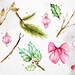 Hand Painted Watercolor Clipart, Christmas Clipart, Watercolour ...
