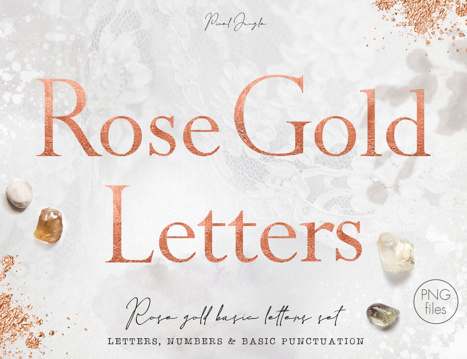 Rose Gold Alphabet Clipart Rose Gold Font Clipart Rose Gold - Etsy