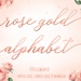 Rose Gold Alphabet Clipart, Rose Gold Foil Alphabet, Rose Gold Letters ...