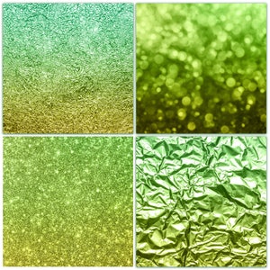 Metallic Green Digital Paper, Metallic Paper Pack, Green Textures ...