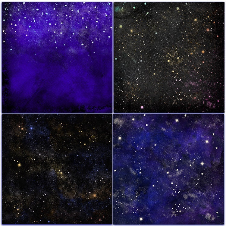 Night Sky Digital Paper Clipart Night Sky Wallpaper Night - Etsy Canada