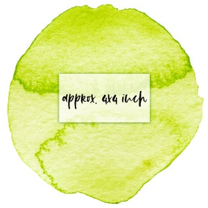 Green Watercolor Circles Clipart, Spring Watercolor Design Elements ...