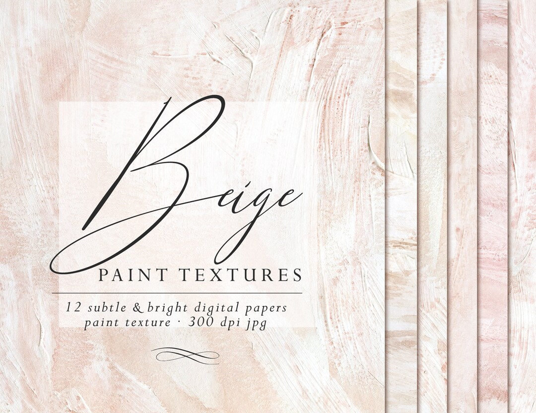 Beige Paint Texture Digital Paper Pack (instant Download) - Etsy