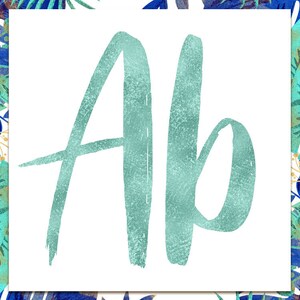 Buy 3 Pay for 2, Mint Alphabet Clipart, Mint Foil Alphabet, Mint ...