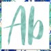 Buy 3 Pay for 2, Mint Alphabet Clipart, Mint Foil Alphabet, Mint ...