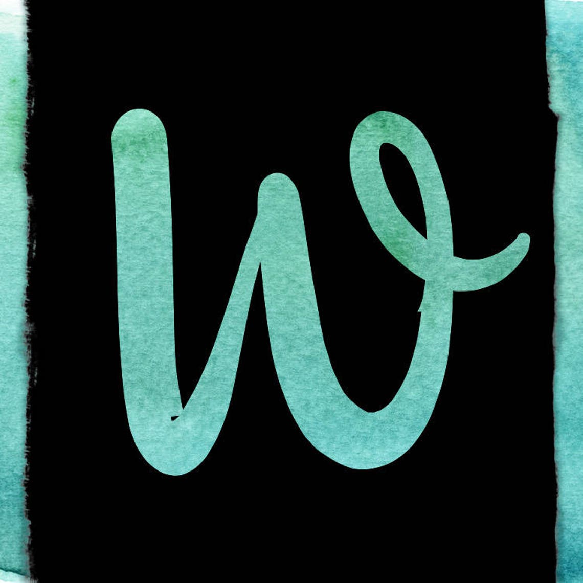 Buy 3 Pay for 2 Mint Watercolor Alphabet Clipart Green - Etsy