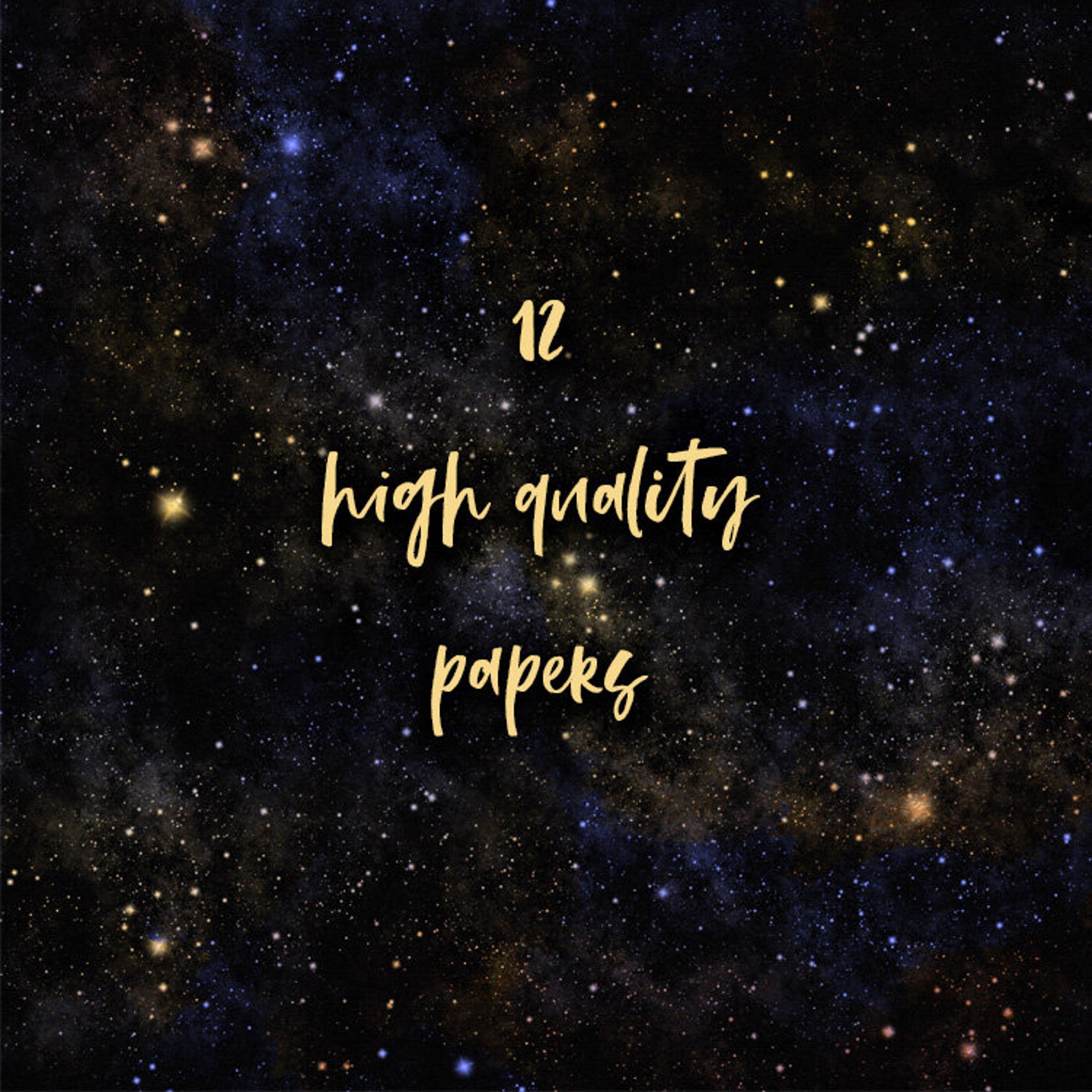 Night Sky Digital Paper Clipart, Night Sky Wallpaper, Night Sky ...