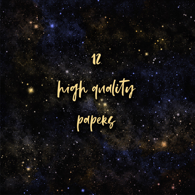 Night Sky Digital Paper Clipart Night Sky Wallpaper Night - Etsy Canada